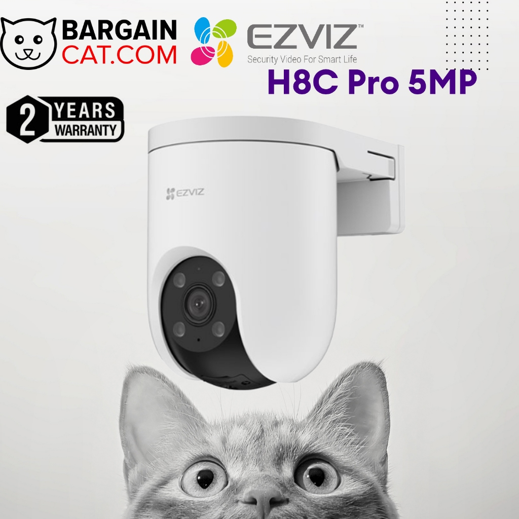EZVIZ H8C PRO 3K 4K 5MP 8MP Outdoor CCTV Pan & Tilt Waterproof Flood ...