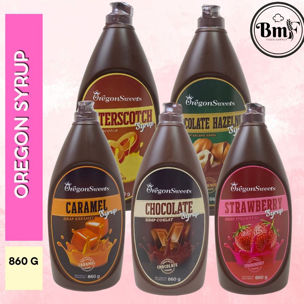 OREGON SYRUP STRAWBERRY / CHOCOLATE / CHOCOLATE HAZELNUT / BUTTERSCOTCH ...