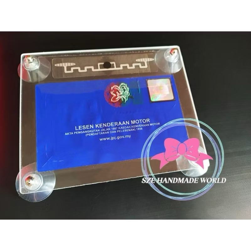 RoadTax Holder Car Roadtax Holder Free Sticker + Suction Cap & Nut ...