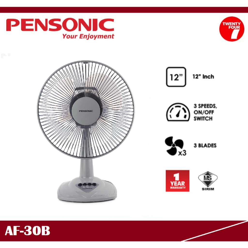 PENSONIC 12″ Table Fan | AF-30B | Shopee Malaysia