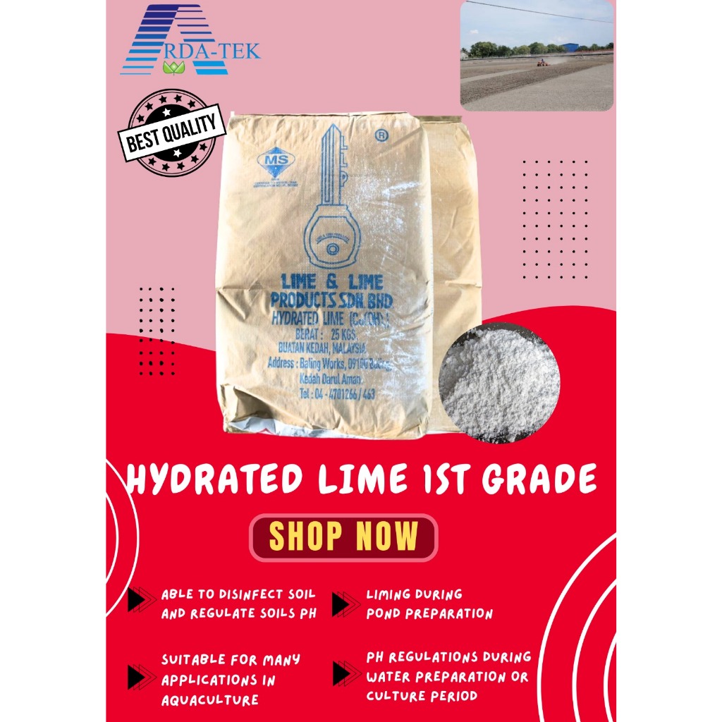 HYDRATED LIME (1ST GRADE)/ CALCIUM HYDROXIDE/BENDANG PADI/KAPUR TANAH ...