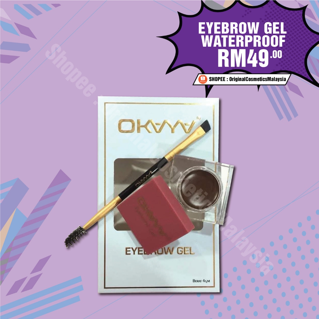 🎁OKAYA EYEBROW GEL WATERPROOF(DPT 3 BRG‼️) EYEBROW FAV MUA BELLAZ TAHAN ...