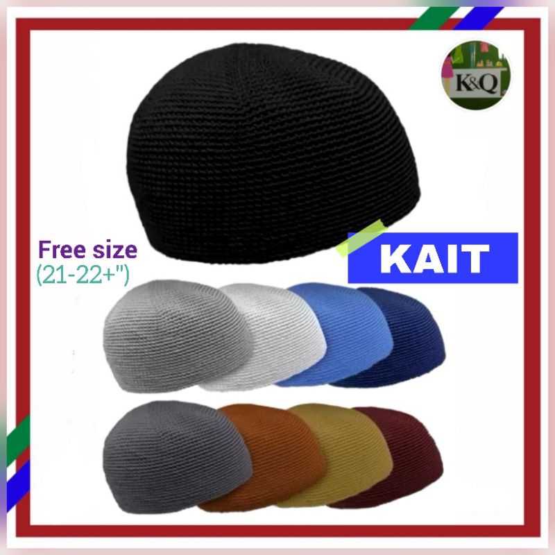 Kopiah Kait Tebal Lembut Dewasa Free Size 21-22+ Inchi | Shopee Malaysia