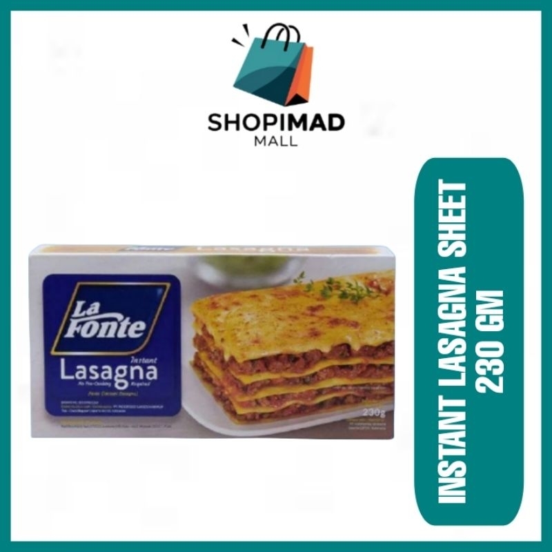 LA FONTE INSTANT LASAGNA SHEETS 230GM | Shopee Malaysia