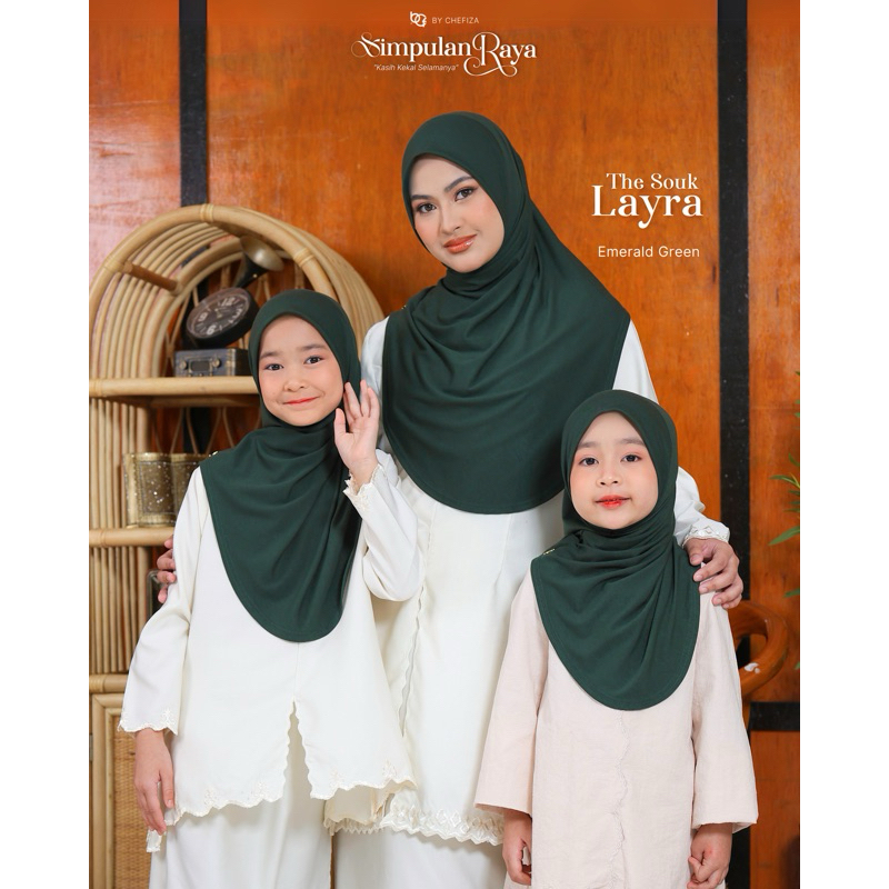 💥SALE💥👻 TUDUNG RAYA SOUK LAYRA 👻 (MOM & KIDS) + FREE GIFT 🎁[ORIGINAL ...