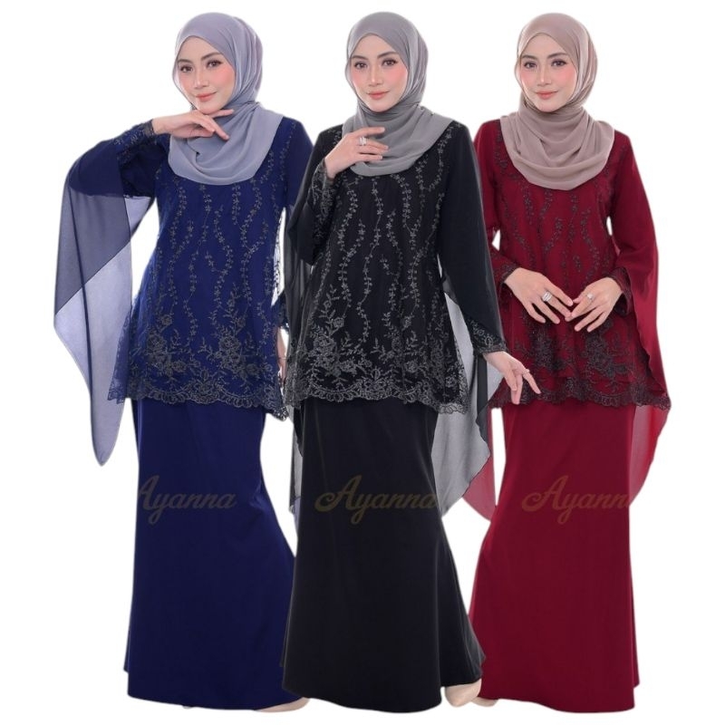 S - 7XL SURI LACE KURUNG (Saiz 36-55). Baju Raya 2025 Plussize. Baju Nikah. Baju Kurung Moden ...