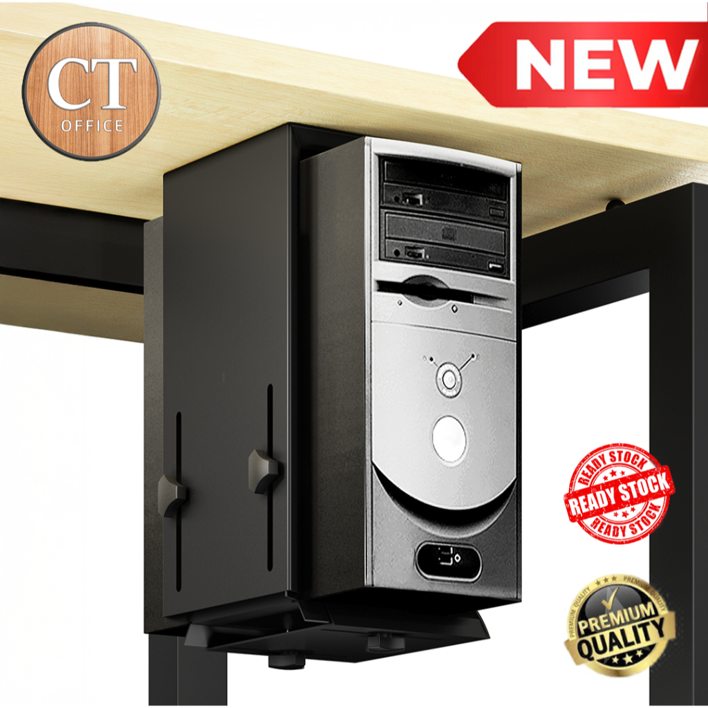 Under Desk Adjustable CPU Holder / Computer CPU Holder / Height 2 Stage ...