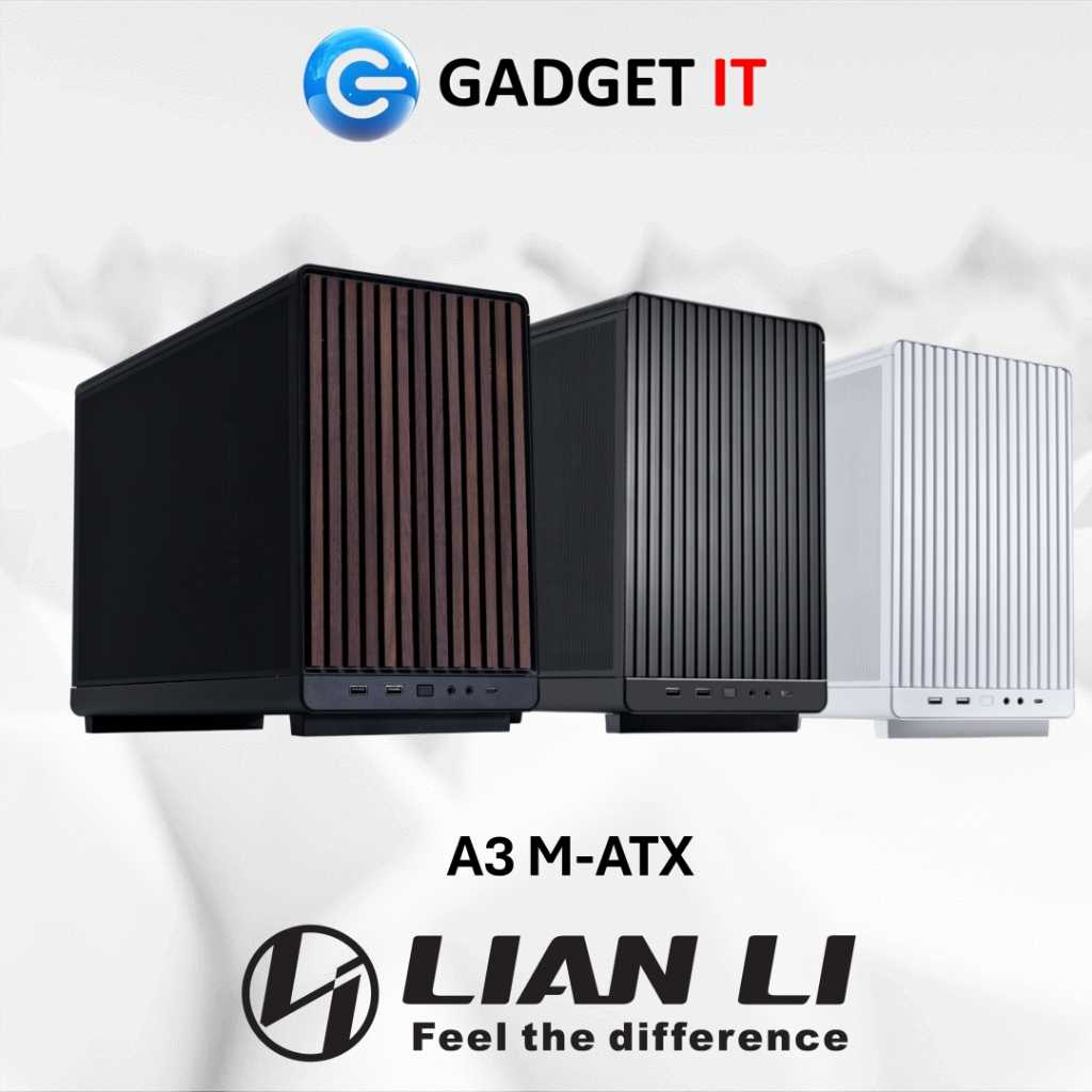 LIAN LI A3 MICRO-ATX PC CASE - BLACK / WHITE / WOOD | MATX CASING ...
