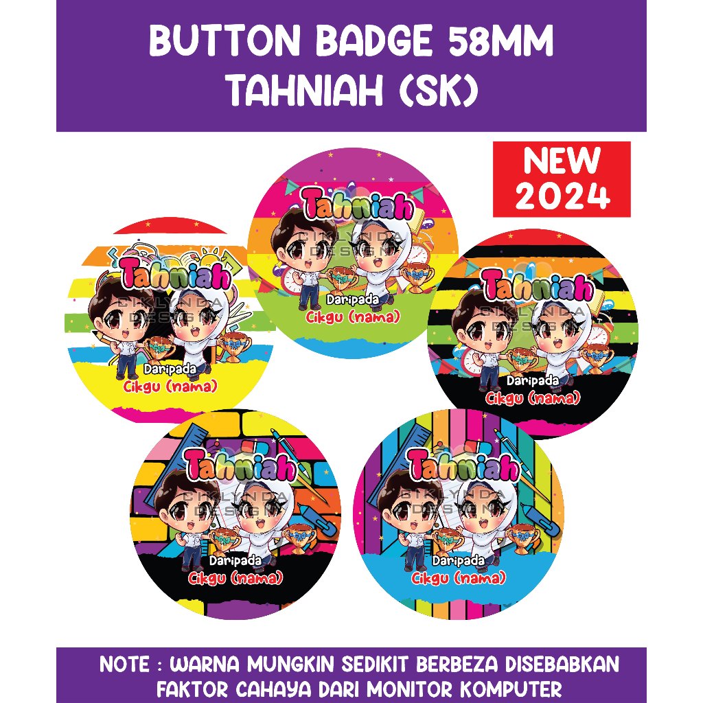 BUTTON BADGE SAFETY PIN - TAHNIAH (SK) | Shopee Malaysia