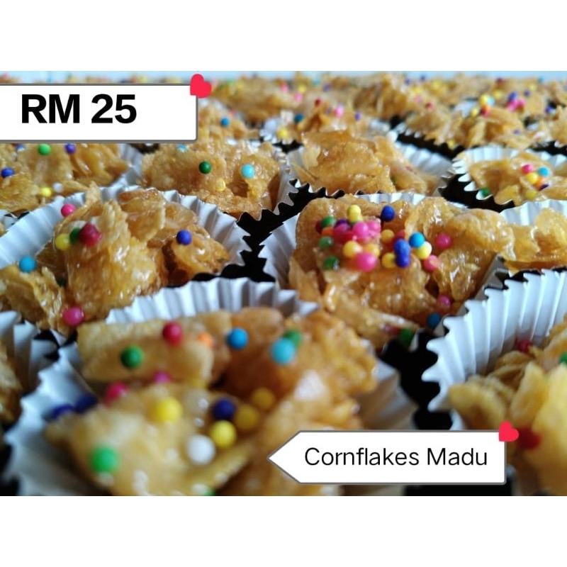 Biskut Raya Cornflakes Madu | Shopee Malaysia