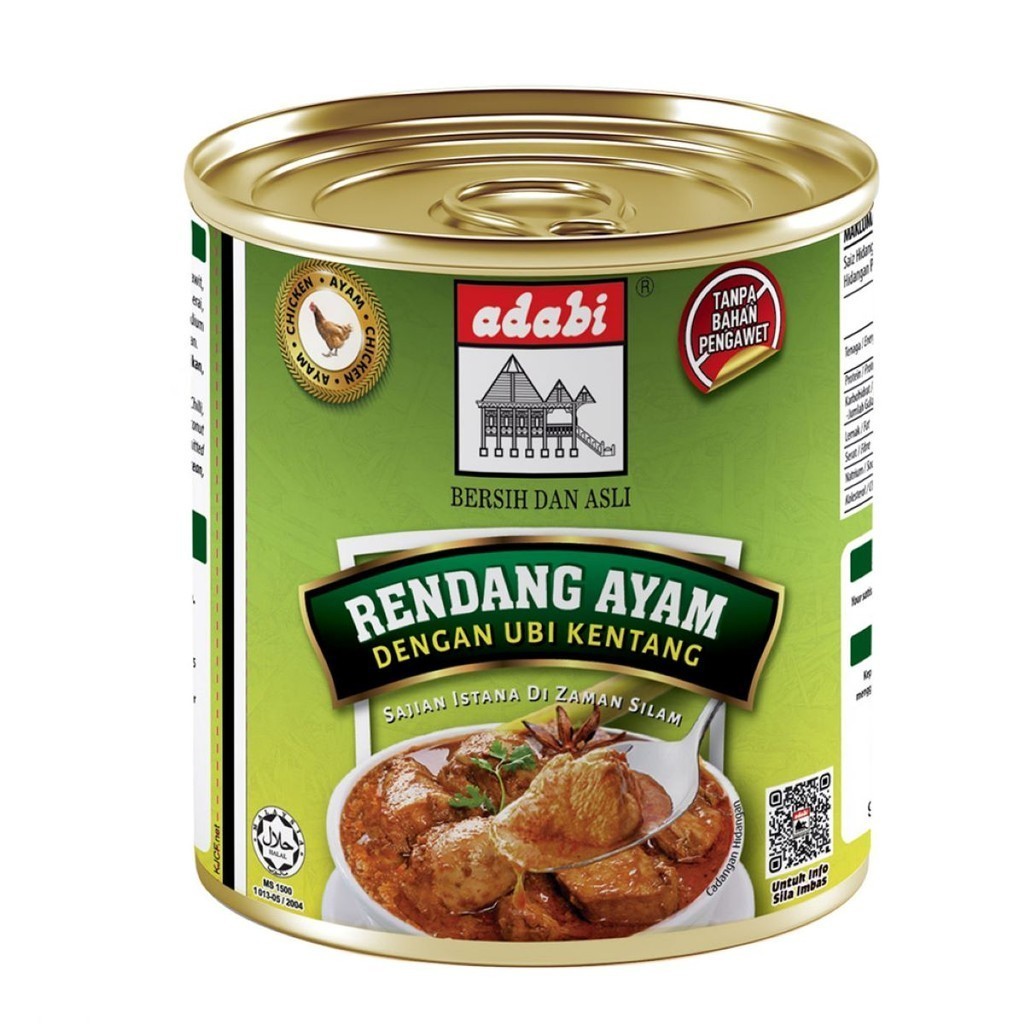 Adabi Chicken Rendang / Rendang Daging 280g – Ready Stock | Shopee Malaysia