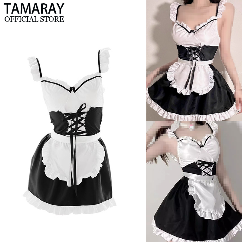 Sexy Lingerie Uniform Maid Set Cosplay Cute Temptation Student ...