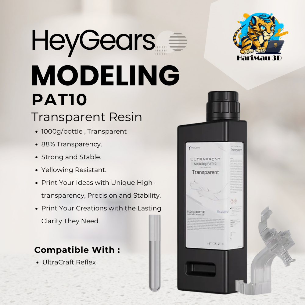 [ PAT10 ] HeyGears UltraPrint MODELING Transparent Resin ( Transparent 1000g ) | Shopee Malaysia