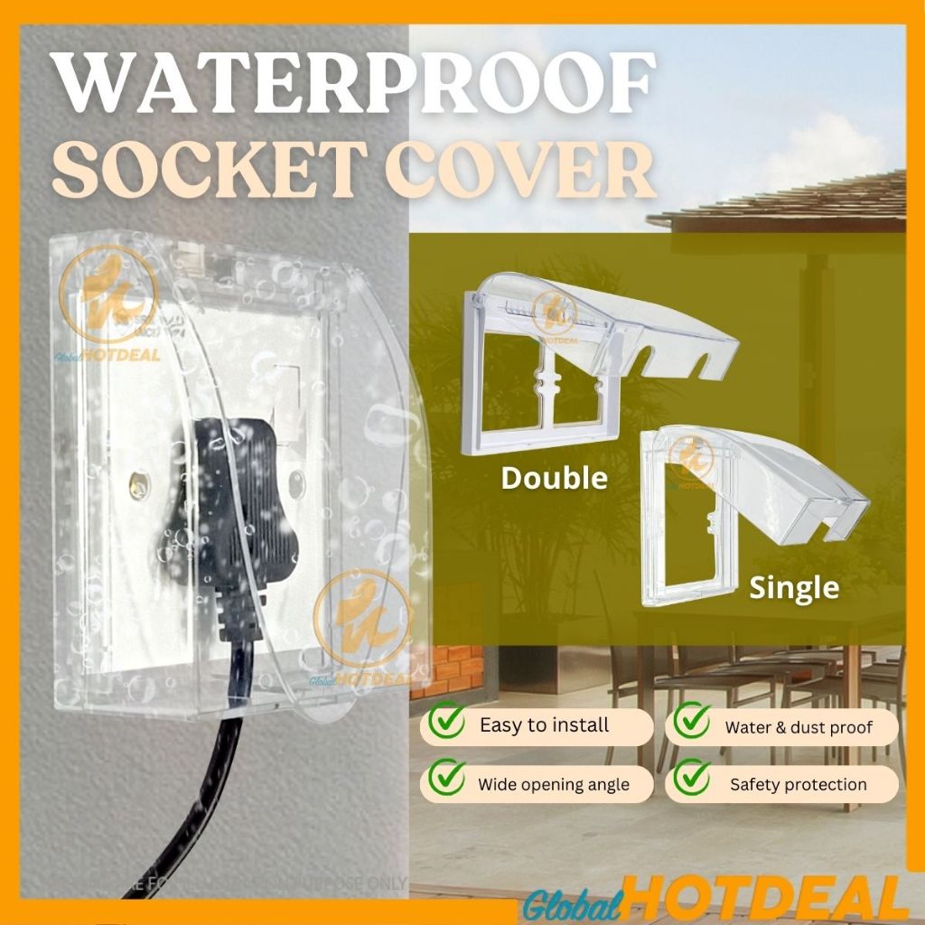 Waterproof Switch Socket Cover Bathroom Plug Socket Cover Switch Cover ...