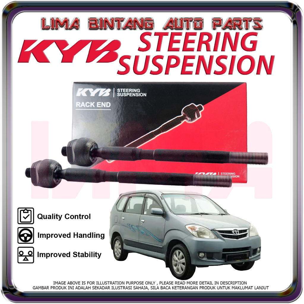 Toyota Avanza F601 F602 Rack End Steering Ball Head Heavy Duty KAYABA ...