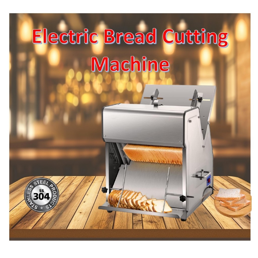 Electric Bread Cutting Machine, 12mm Stainless Steel Deli Food Slicer ...