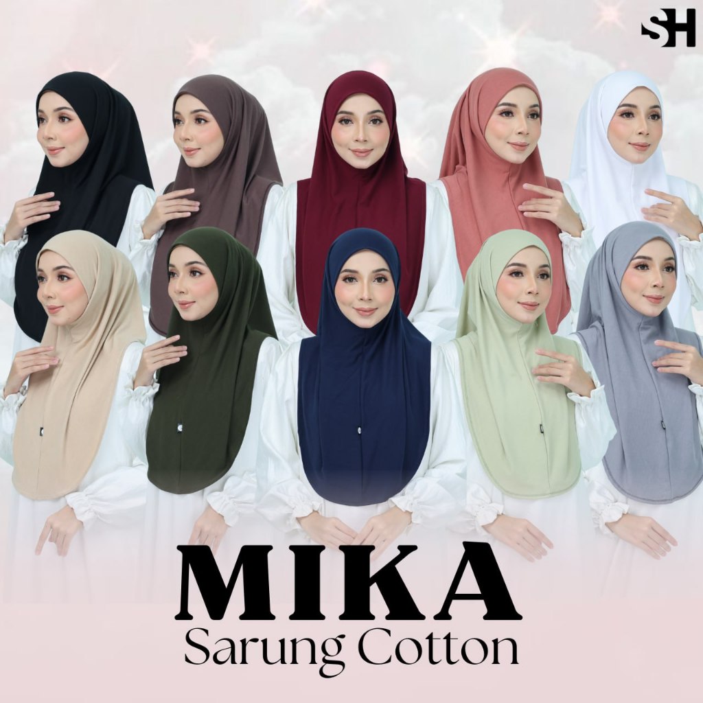 SHYRAA HEEJAB - INSTANT MIKA SARUNG COTTON - KAIN ORGANIC COTTON ...