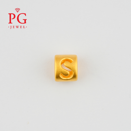 999/24K Gold Charm / Charm Emas Alphabet S PGJH181363 | Shopee Malaysia