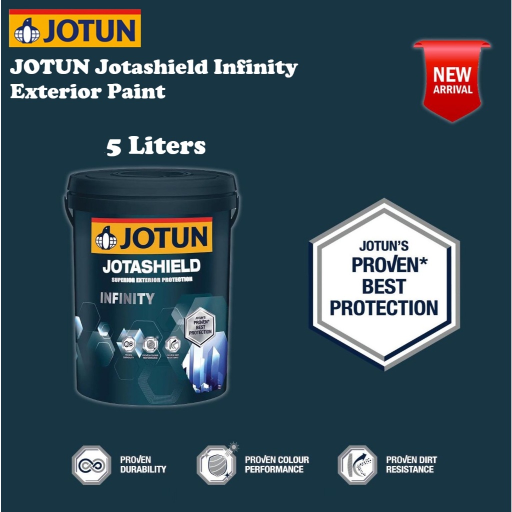 5L JOTUN Jotashield Infinity - Exterior (Color Option) + Freegift ...