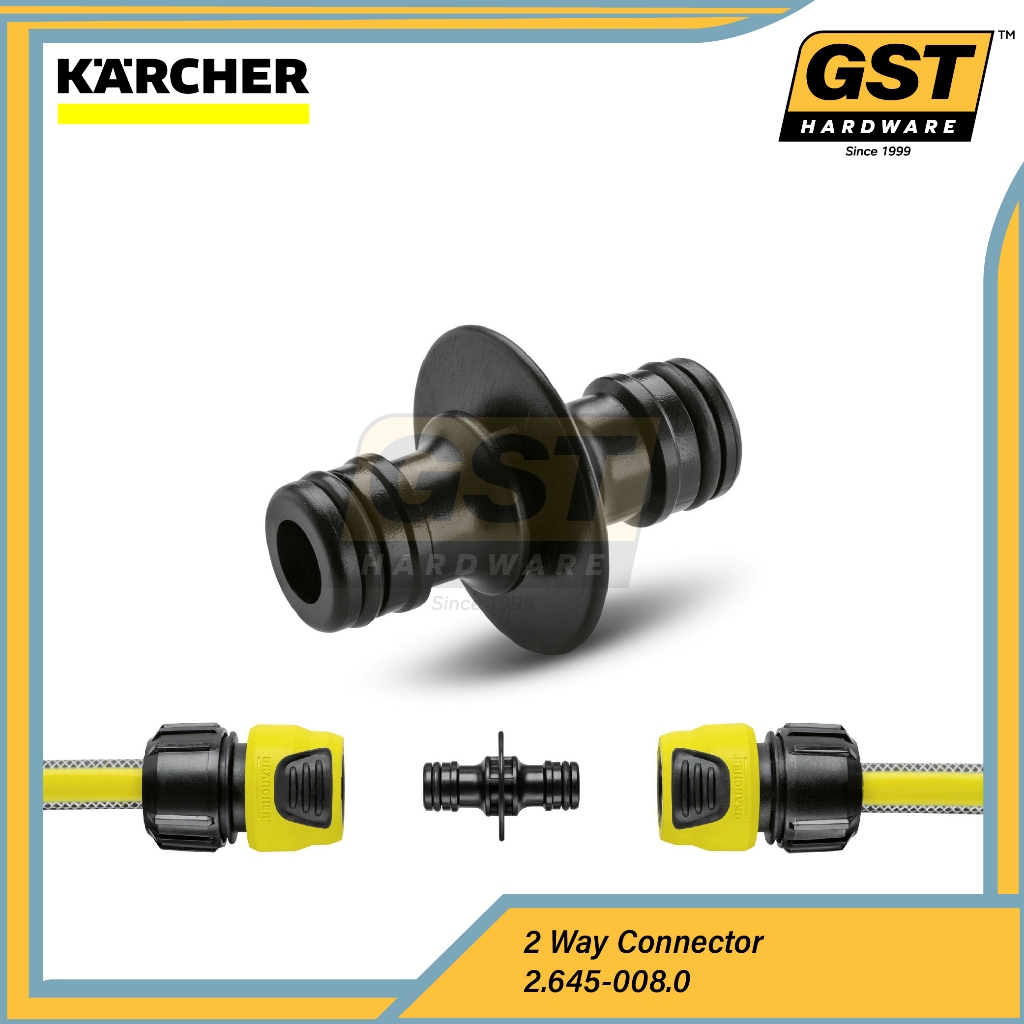 Karcher Two Way Connector for Connecting Two Hoses Garden Hose ...