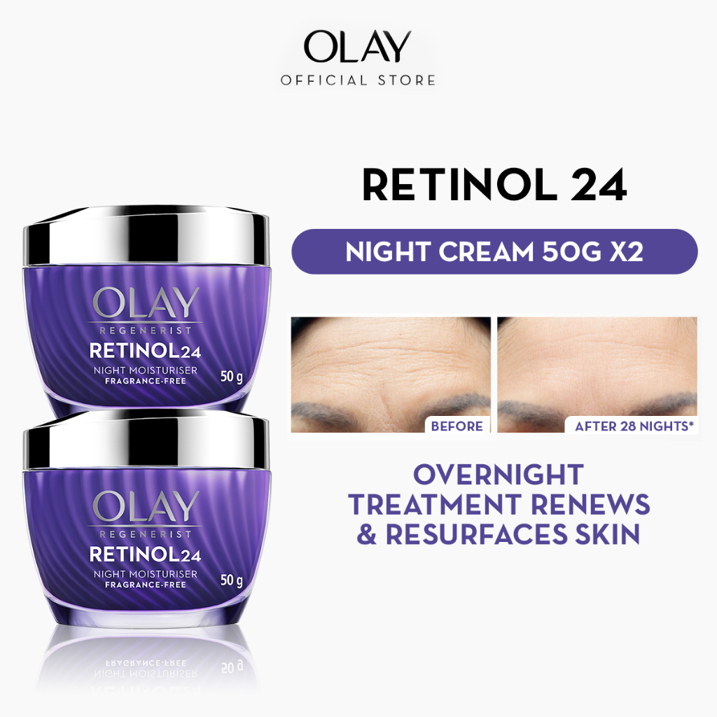 [Bundle of 2] Olay Regenerist Retinol 24 Night Cream 50g | Shopee Malaysia