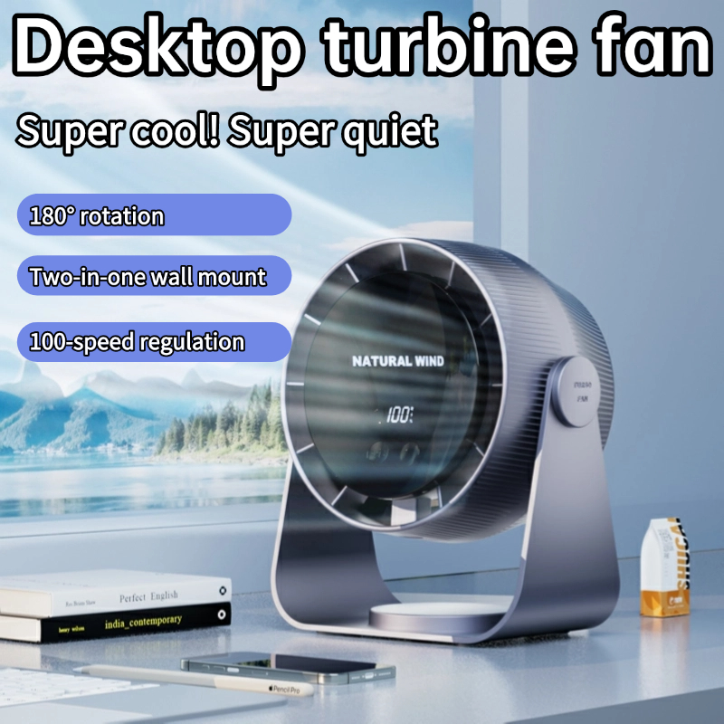 Wireless Portable Fan with 360° Airflow-Desktop/Wall, USB-C Fast ...