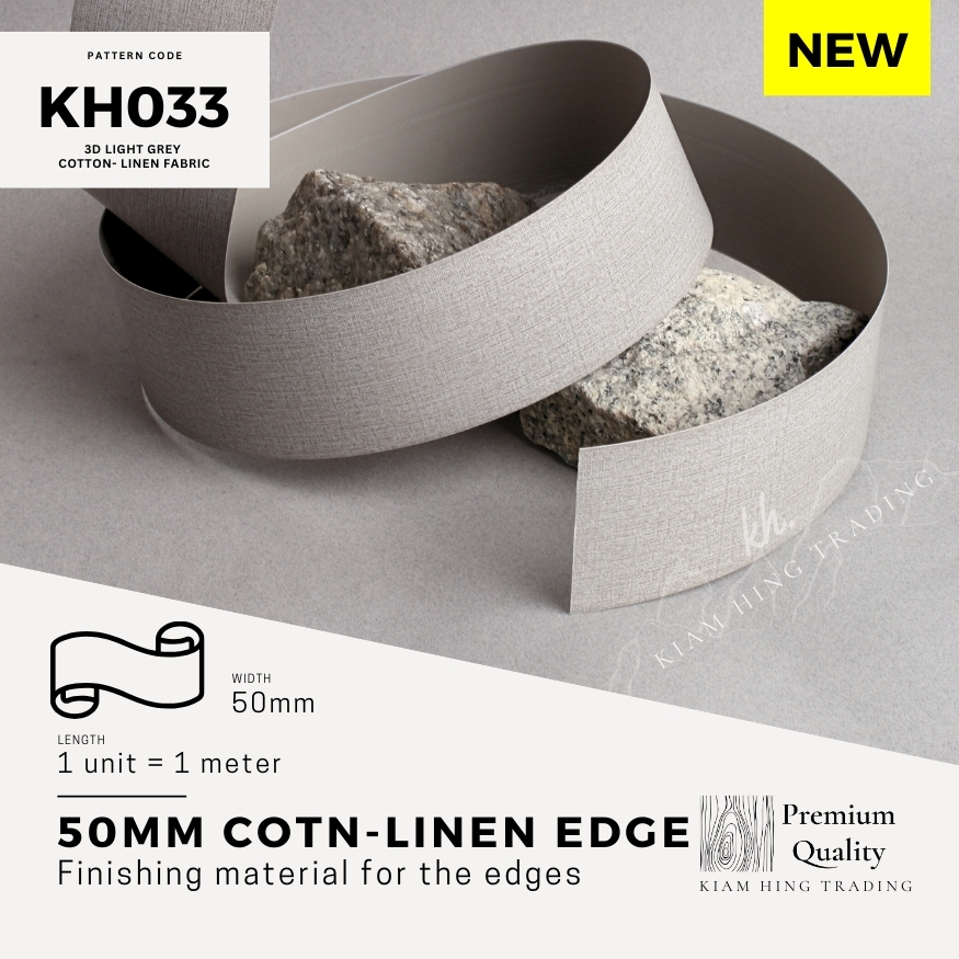 50mm Cotton-Linen 3D PVC Edging | Edge for 3D PVC KH033 | edge banding ...