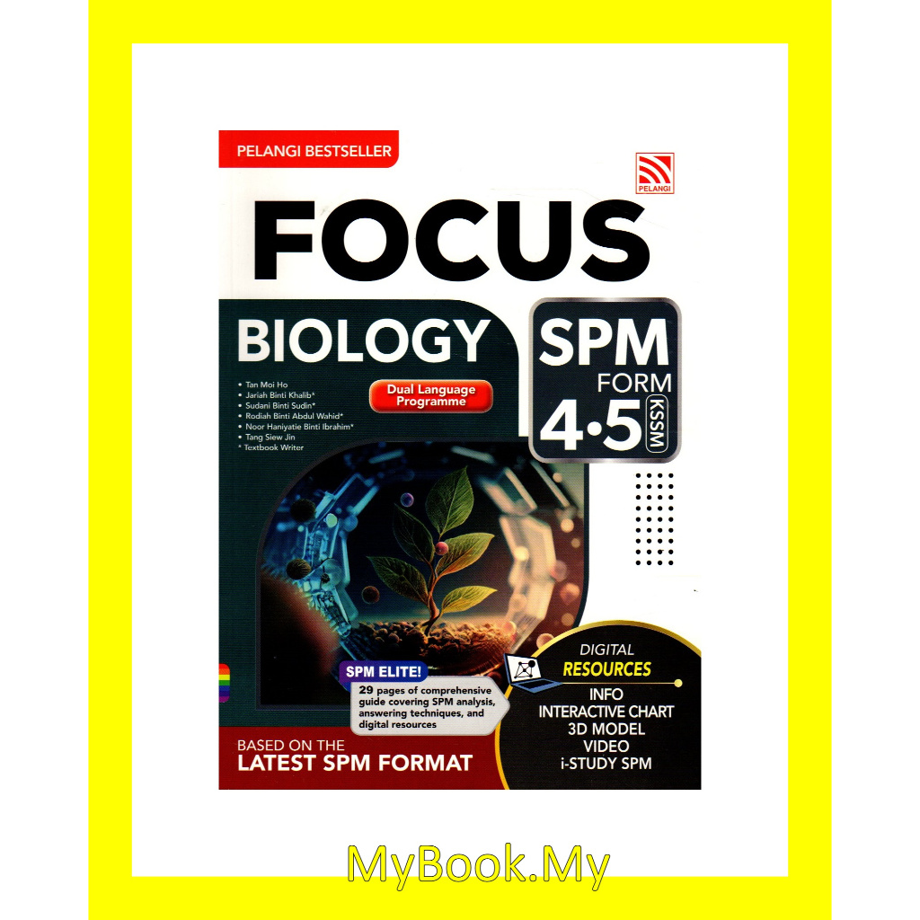 *BARU* MyB Buku Rujukan/Nota : Biology DLP - Focus SPM Tingkatan 4&5 ...