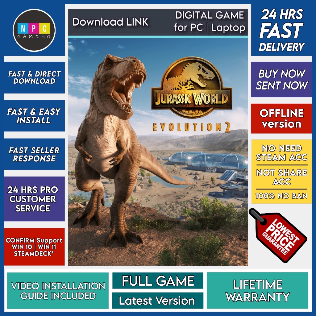 [PC Game] Jurassic World Evolution 2 Deluxe Edition - Offline [Fast ...