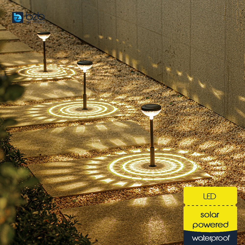 Solar Powered LED Projection Guidance Light Auto Waterproof Pathway ...