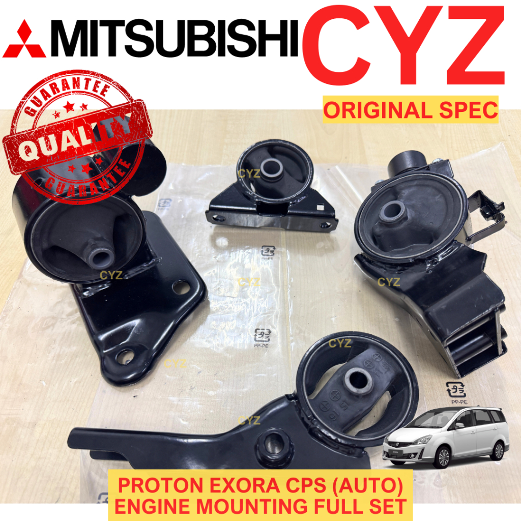 PROTON EXORA AUTO (AT) ENGINE MOUNTING SET (4 PCS) MMC JAPAN QUALITY ...