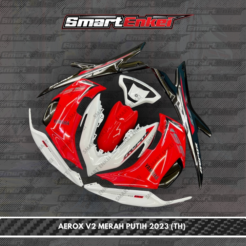 NVX 155 V2 COVERSET AEROX MERAH PUTIH 2023 ORIGINAL THAILAND | Shopee ...