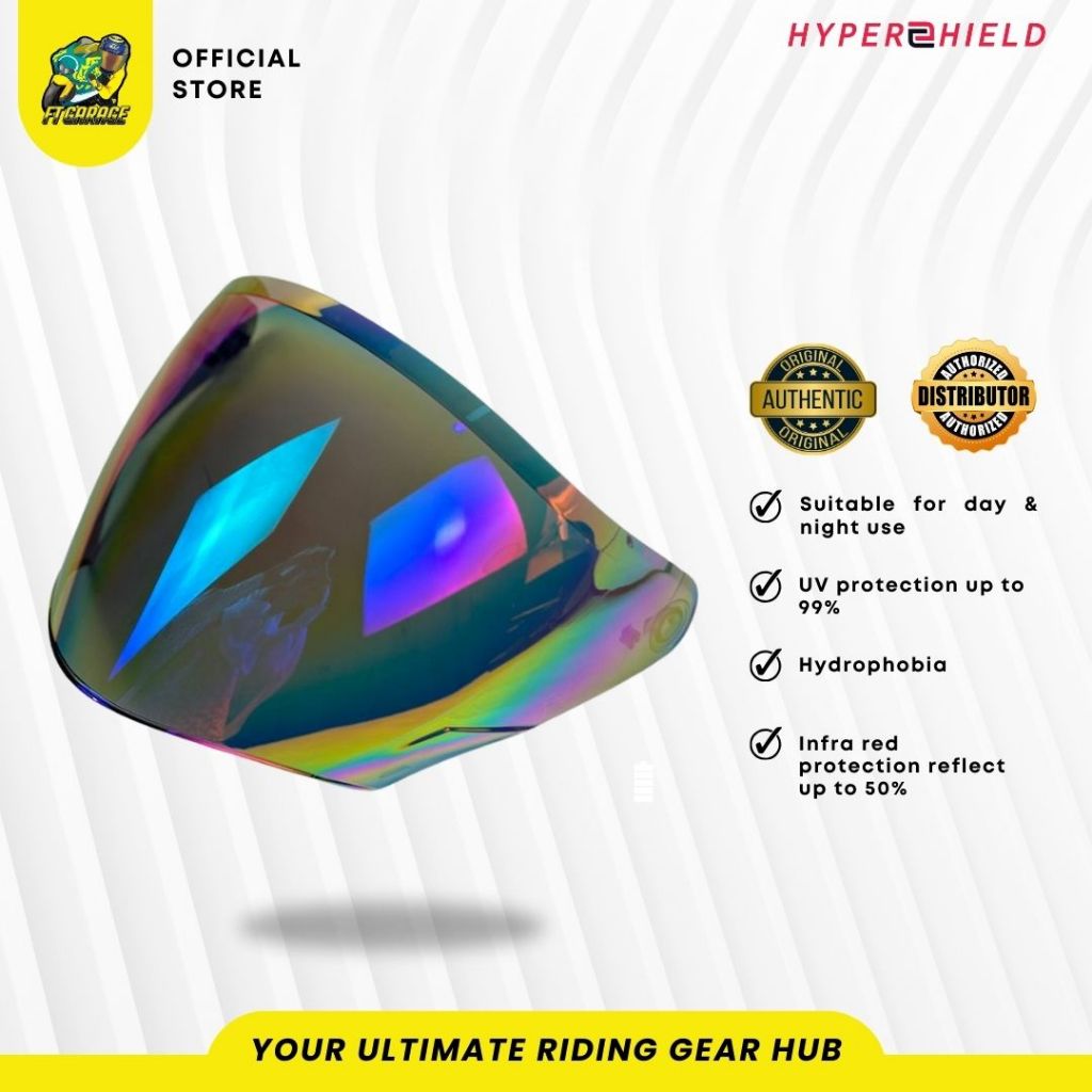 Visor HyperShield SIANG MALAM - (For Helmet KYT Nfj / Ttr Model) - Visor Only | Shopee Malaysia