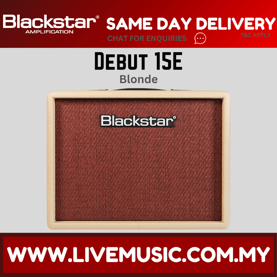 BLACKSTAR DEBUT 15E 2x3" 15-watt Electric Guitar Combo Amp with FX - ( DEBUT15E ) | Shopee Malaysia