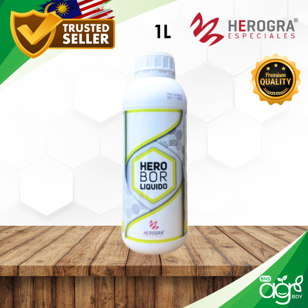 1L AgroBuddy x HEROGRA Hero Bor Liquido Baja Foliar NPK Buah Durian ...