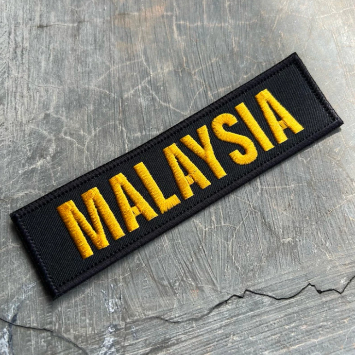 MALAYSIA embroidered patch - 4cm x 15cm | Shopee Malaysia