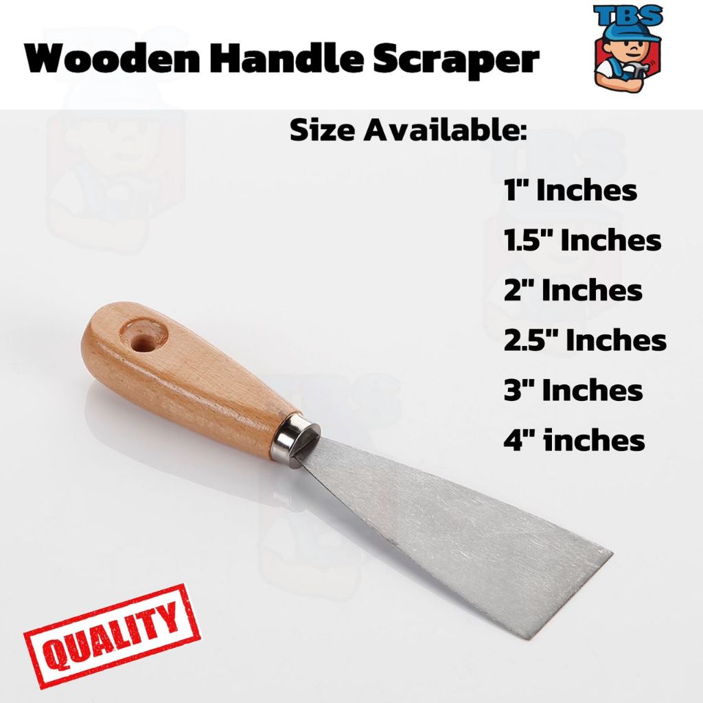 1" - 4" Wall Scrapper / Scraper Besi Paint Scrapper Putty Knife Wood ...