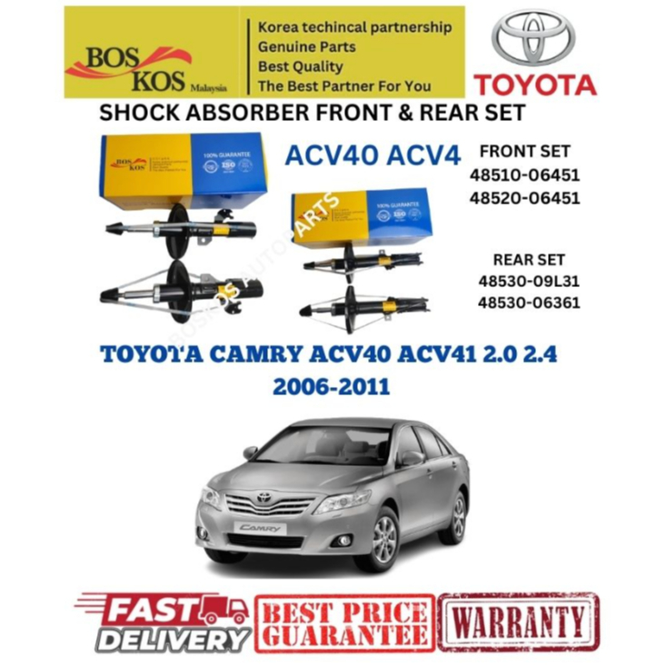 GENUINE PARTS TOYOTA CAMRY ACV40 ACV41 2.0 2.4 2006-2011 Heavy Duty ...