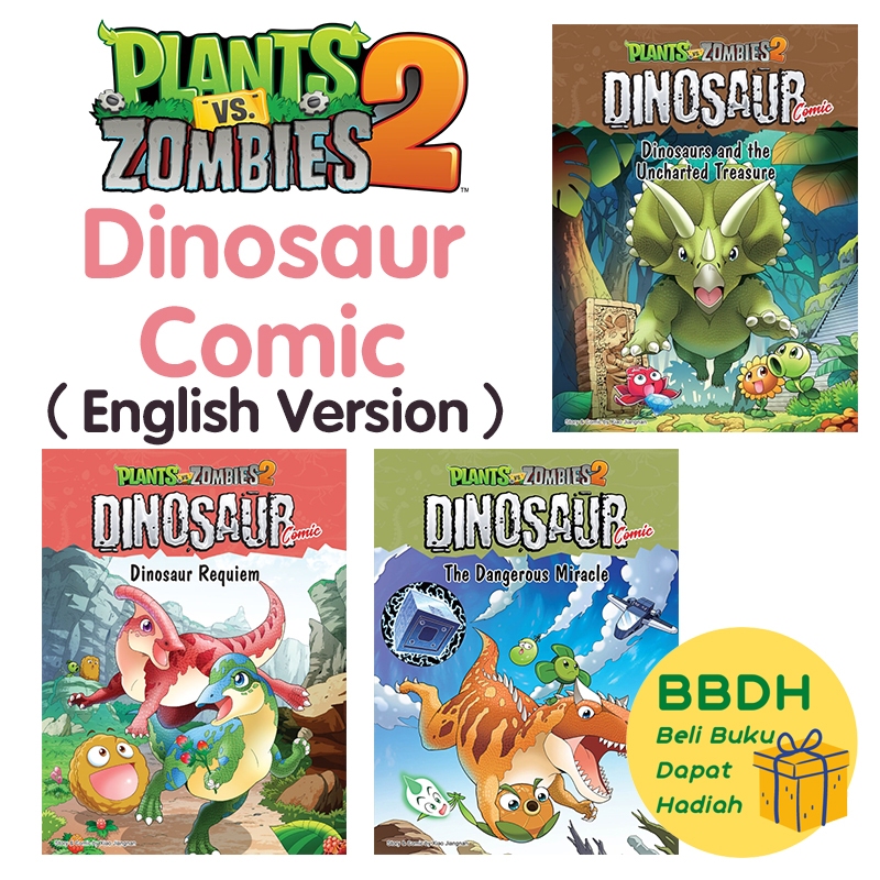 Plants Vs Zombies 2 - Dinosaur Comic (English Version) by United Publishing House | Shopee Malaysia
