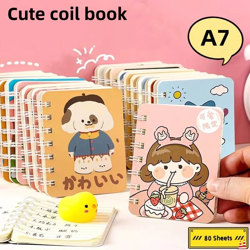 Cartoon A7 Mini Notebook Cute Design Small Notepad Children Student ...