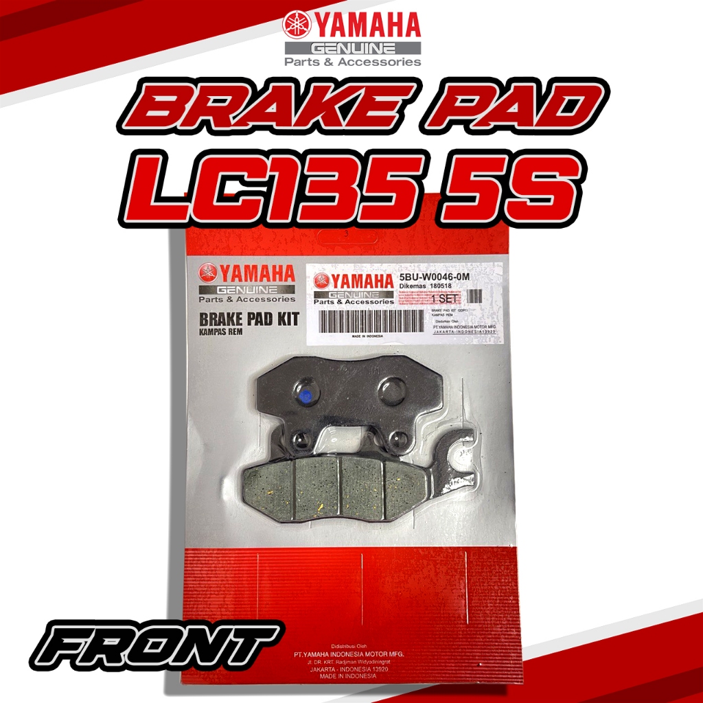BRAKE PAD YAMAHA LC 135 5S LC135 NEW 5S FRONT / REAR | Shopee Malaysia