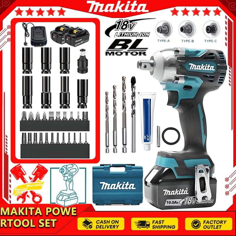 Makita DTW285 electric impact wrench brushless 18V two electric one ...