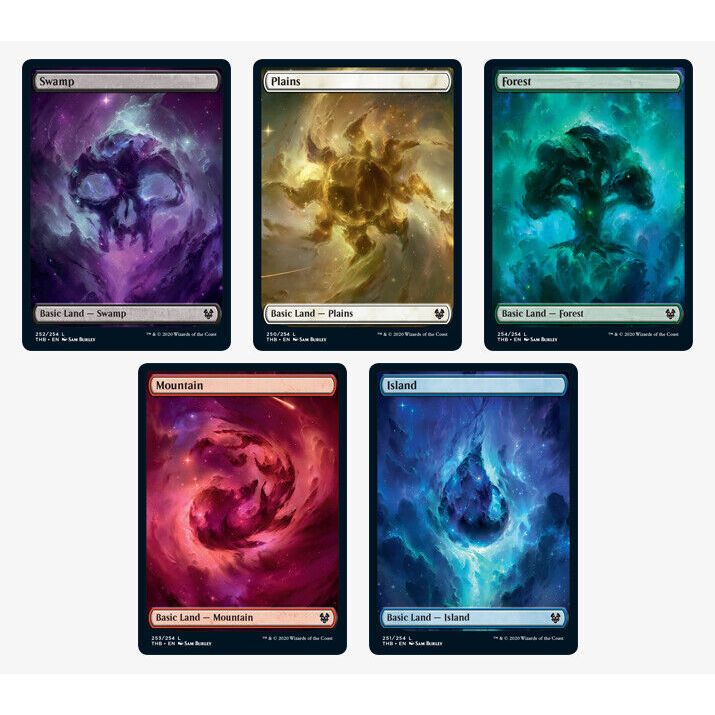 Theros Beyond Death Full Art Basic Land 250 251 252 253 254/254 Magic ...