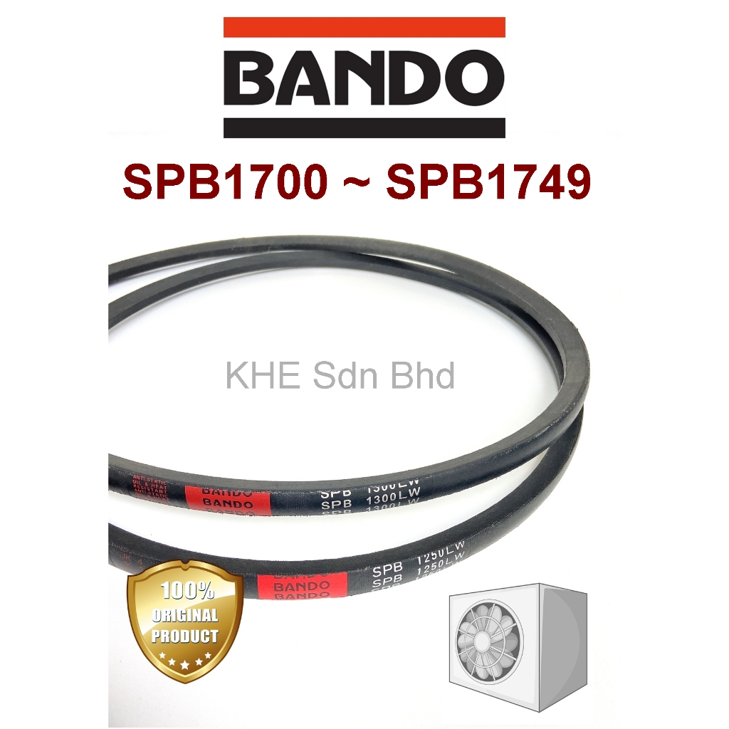 Bando Japan SPB 1700 1707 1710 1720 1725 1732 LW Belt AHU Aircon Mesin V Belt SPB1700 SPB1710 ...