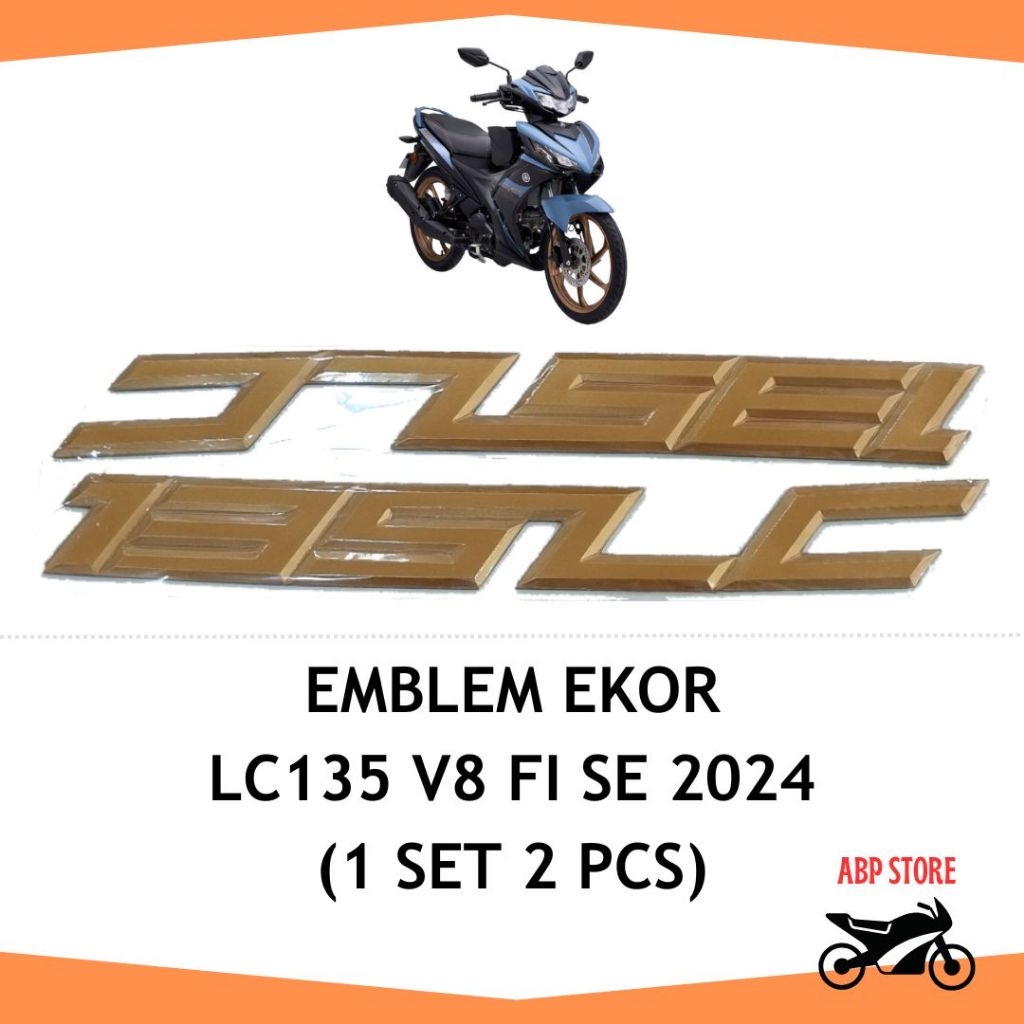 Lambang Emblem Logo Stiker Sticker Tulisan 135LC LC135 V8 FI SE Special Edition 2024 NPB2 Baby ...