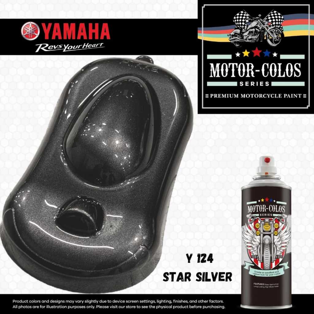 MOTOR-COLOS YAMAHA Y124 STAR SILVER / AEROSOL 400ML / MOTOR YAMAHA ...