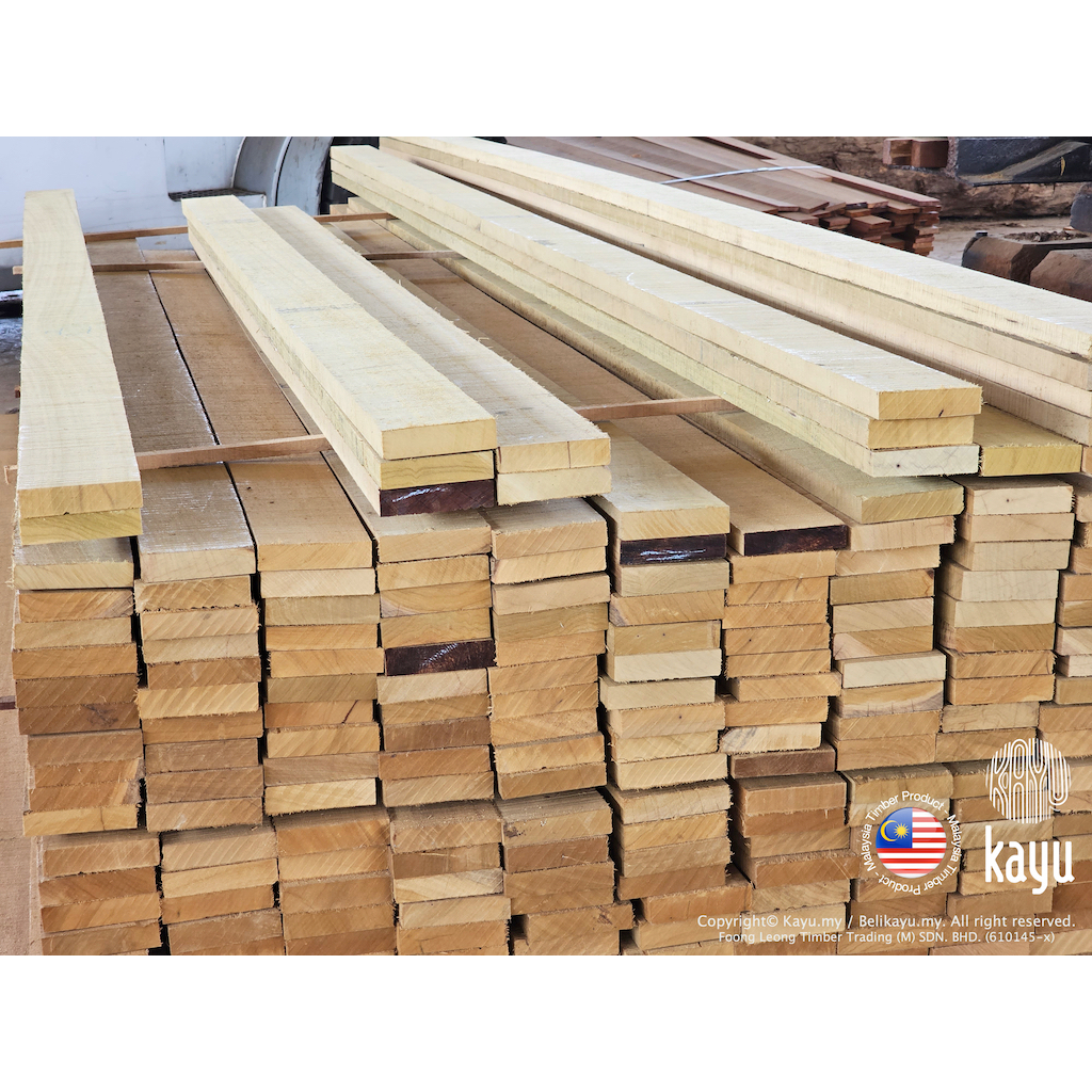 Kayu Chengal Solid Wood 1" x 4" (2ft) | Shopee Malaysia