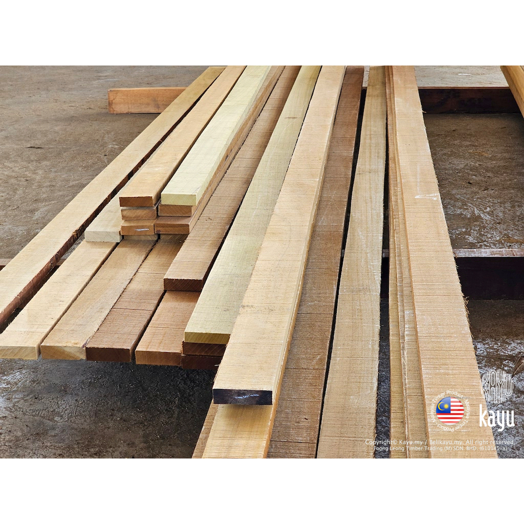 Kayu Chengal Solid Wood 1" x 3" (5ft) | Shopee Malaysia