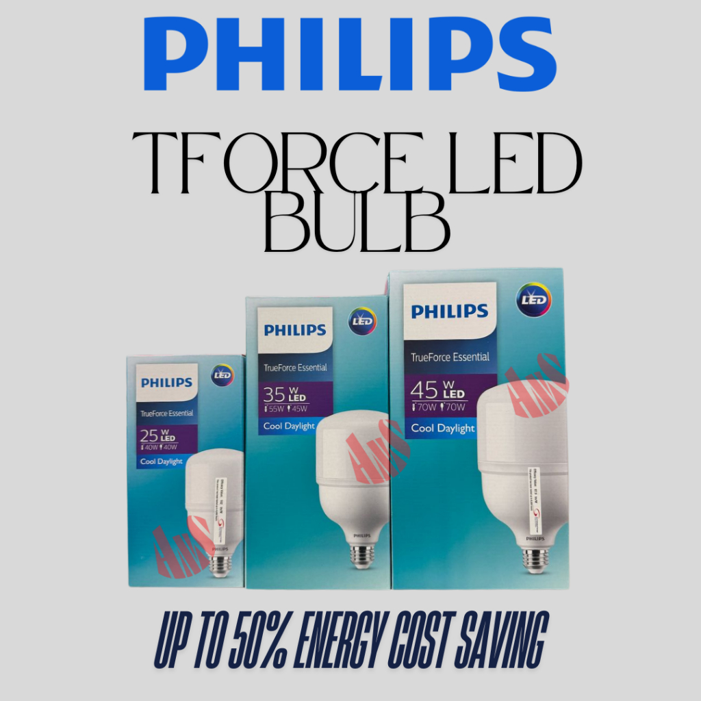 PHILIPS TFORCE 25W / 35W / 45W LED BULB E27 HIGHBAY (6500K COLD DAYLIGHT) | Shopee Malaysia