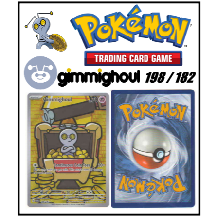 Pokemon Trading Card English Version TCG - Gimmghoul 198/182 | Shopee ...